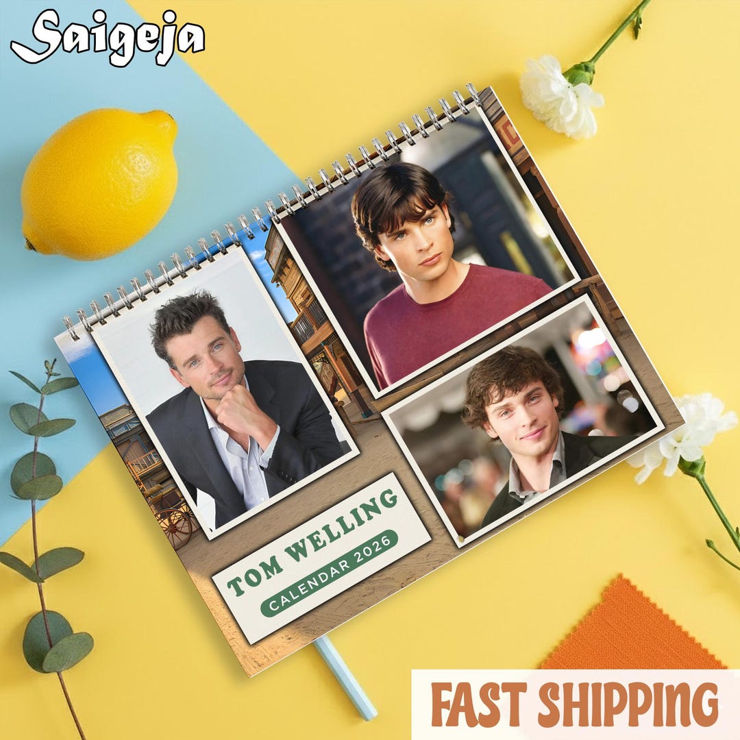 Tom Welling 2026 Wall Calendar, Tom Welling Fan Gift, Hero Stationery ...