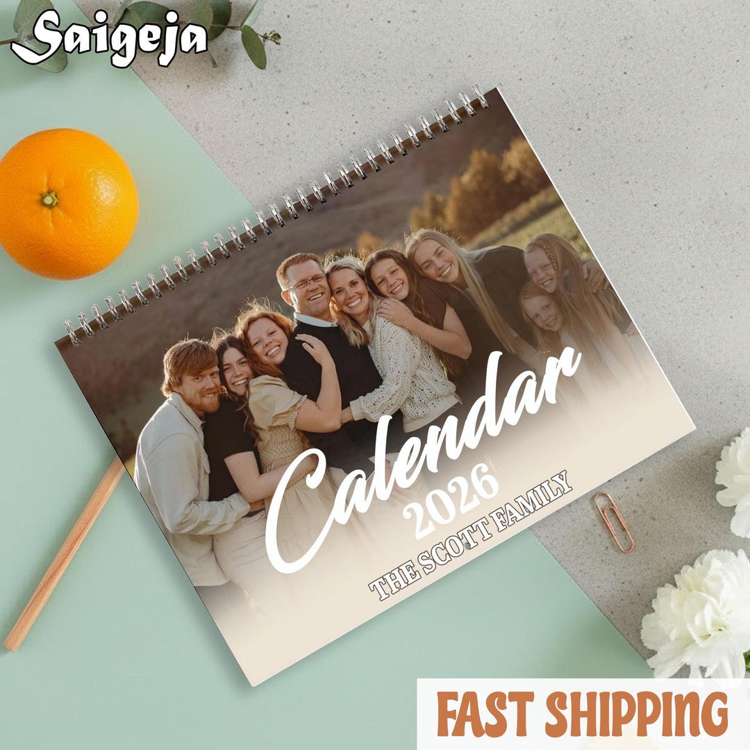 Personalized Family Wall Calendar 2026, Home Office Decor, Family ...