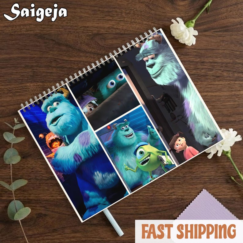 Monsters Inc 2026 Wall Calendar, Disney Movie Decor, Sulley and Mike ...