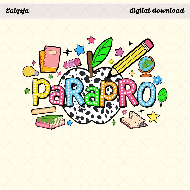 Parapro Back to School Png, Paraprofessional Sublimation Png, First Day ...