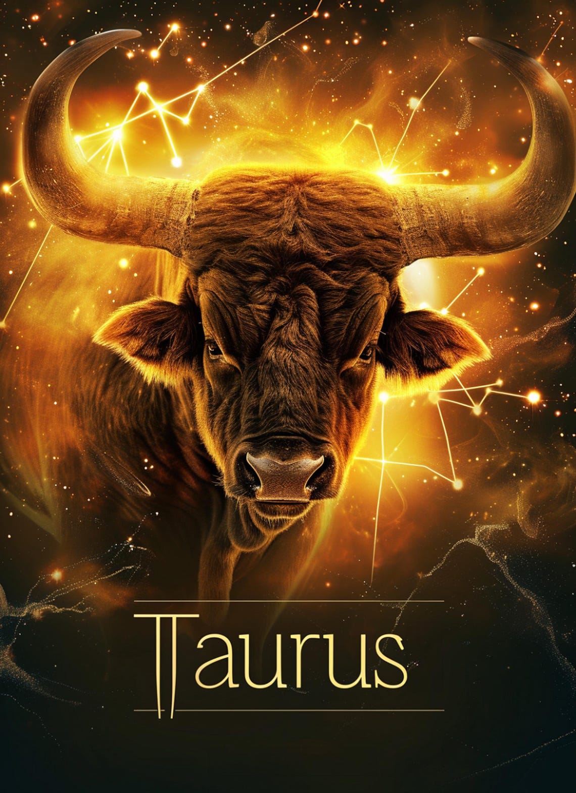 The Taurus; Earth Sign, the Zodiacs, Zodiac Art Print, Wall Decor ...