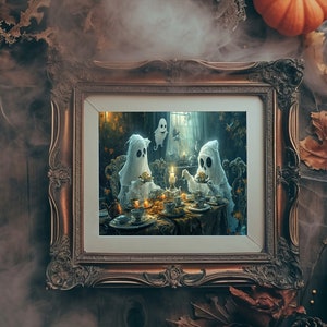 Haunted Tea Party, Cute Ghosts, Halloween Art, Tea Party, Halloween ...