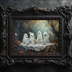 Haunted Tea Party, Cute Ghosts, Halloween Art, Tea Party, Halloween ...