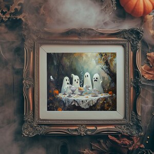 Haunted Tea Party, Cute Ghosts, Halloween Art, Tea Party, Halloween ...