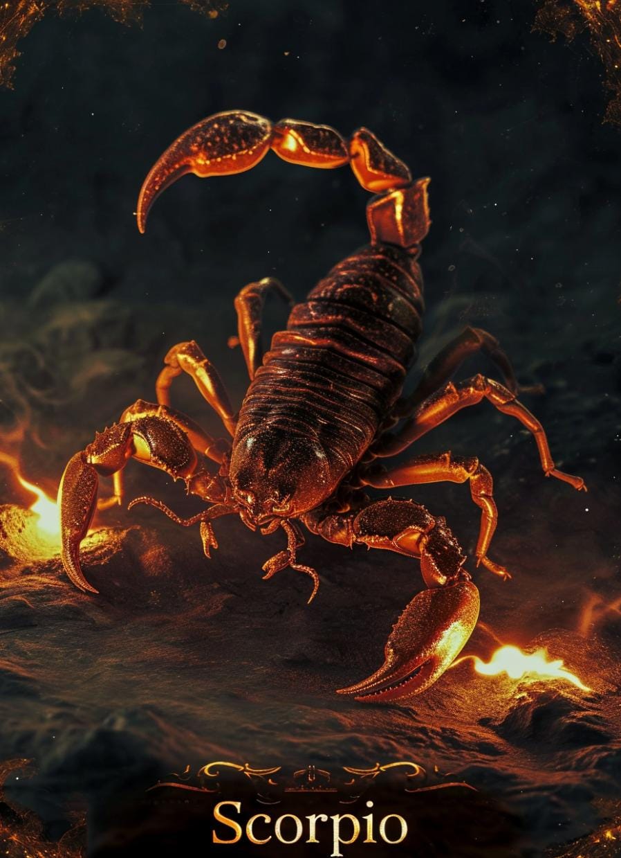 Scorpio, Water Sign, the Zodiacs, Zodiac Art Print, Wall Decor ...