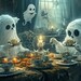 Haunted Tea Party, Cute Ghosts, Halloween Art, Tea Party, Halloween ...