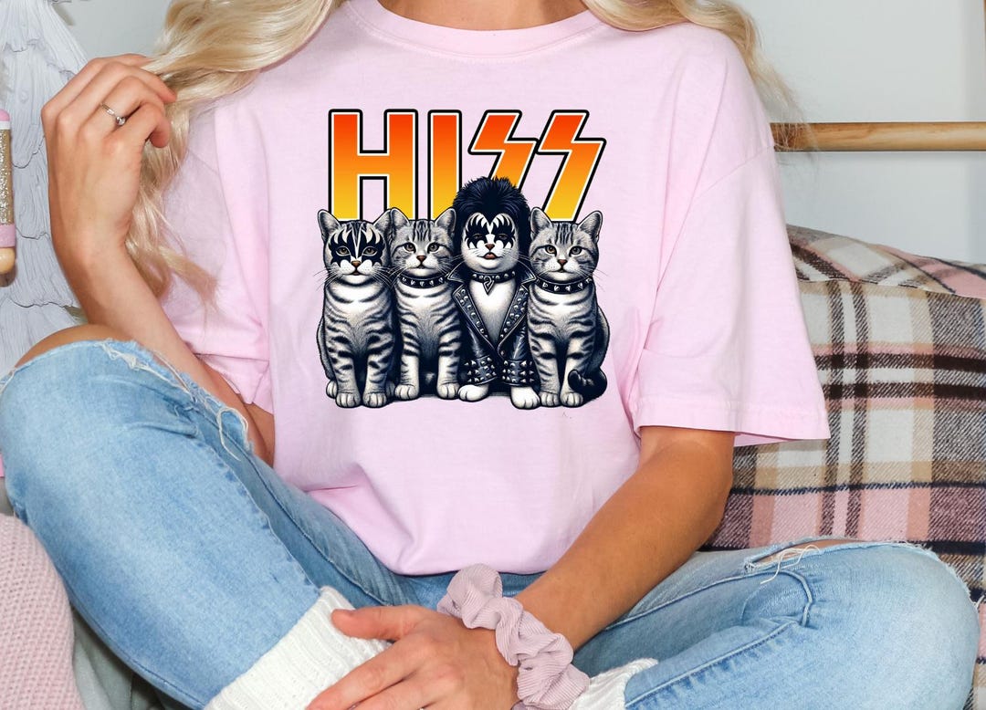 Hiss Funny Cat Halloween T-shirt, Angry Black Cat, Halloween Back Cat ...