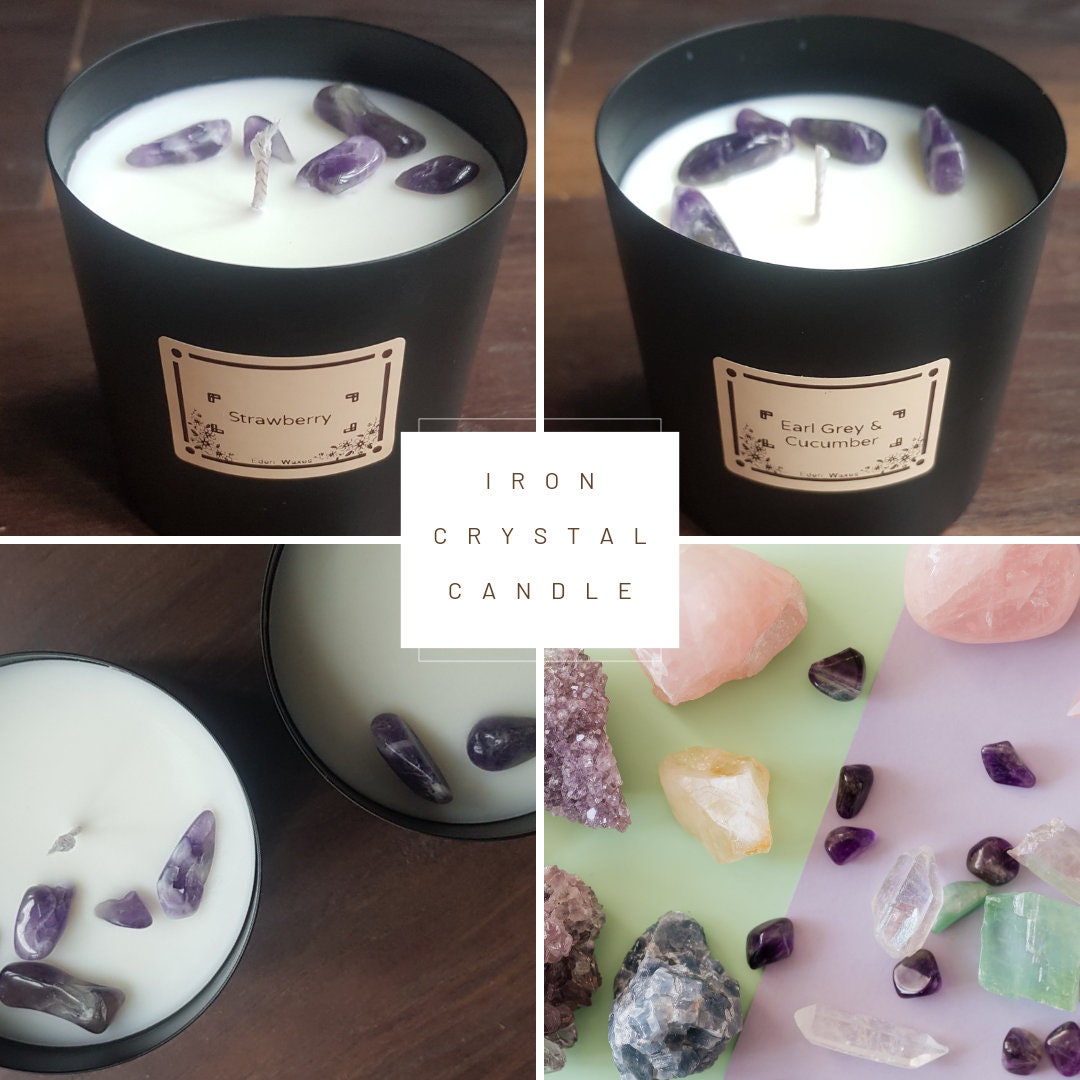 Bespoke Soyaluna Iron Crystal Candle, 300ml - Etsy