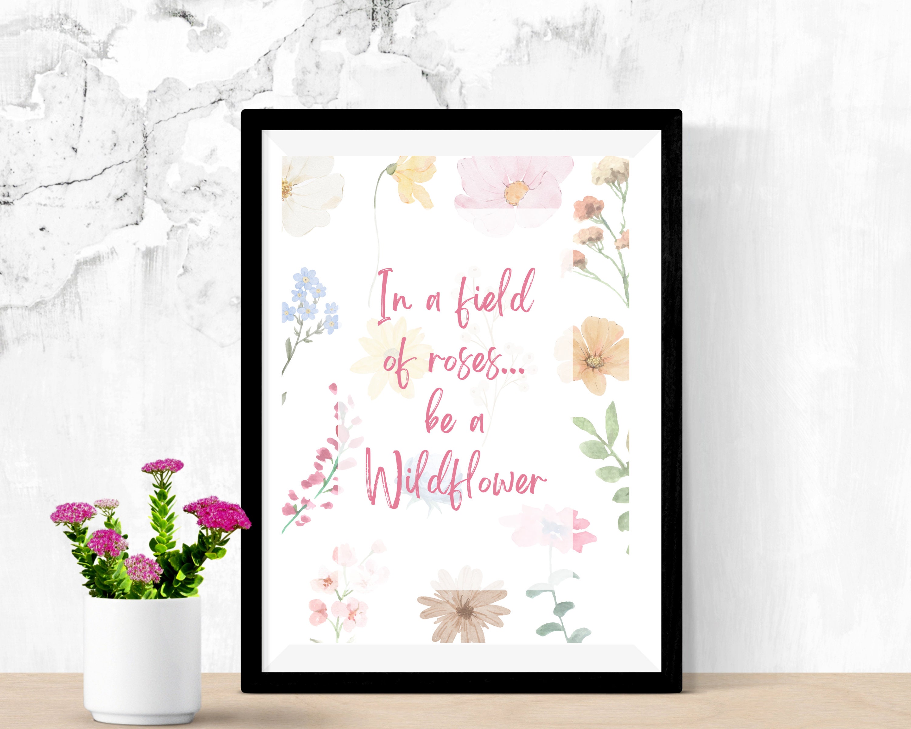 Wildflower Baby Shower Table Signs, Digital Printables, Little ...