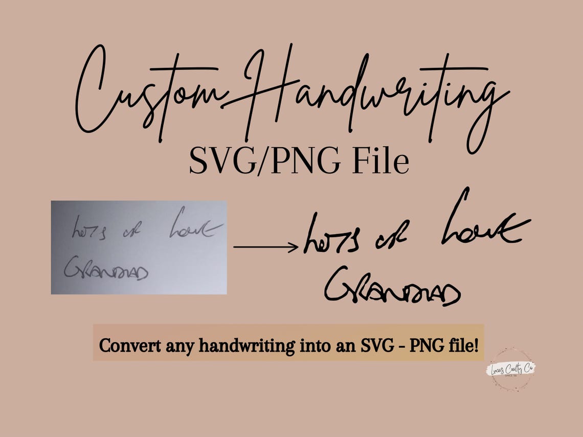 Custom Handwriting SVG PNG File, Loved Ones Handwriting SVG ...