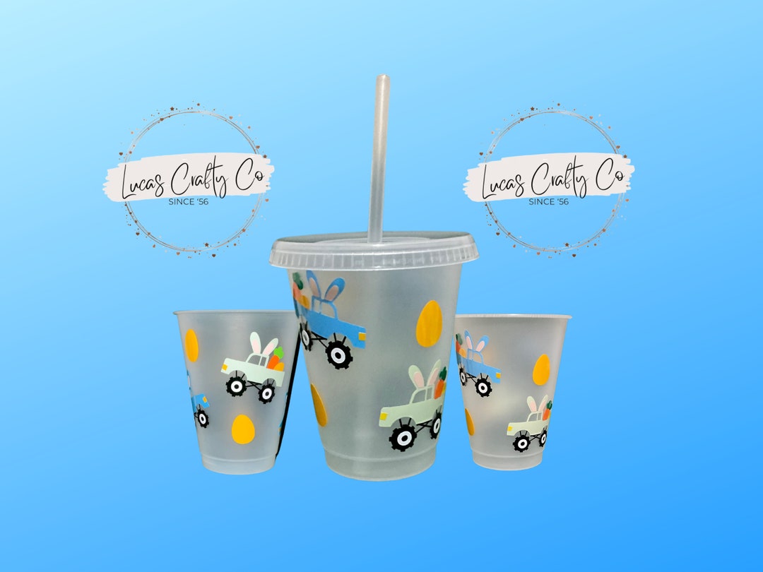 Easter Cold Cup, Monster Truck Cup, Kids Easter Gift, Easter 2024 ...