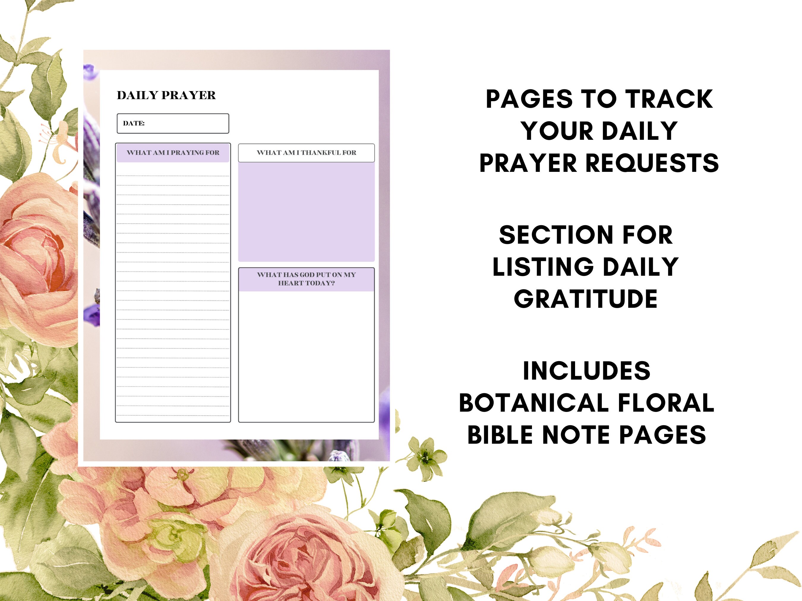 Bible Study Note Pages: A Beautiful Set of Lavendar Bible Study Note ...