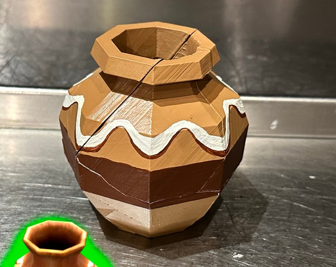 Hand Painted, Breakable Legend of Zelda Pot 3D Print With Rupees - Etsy
