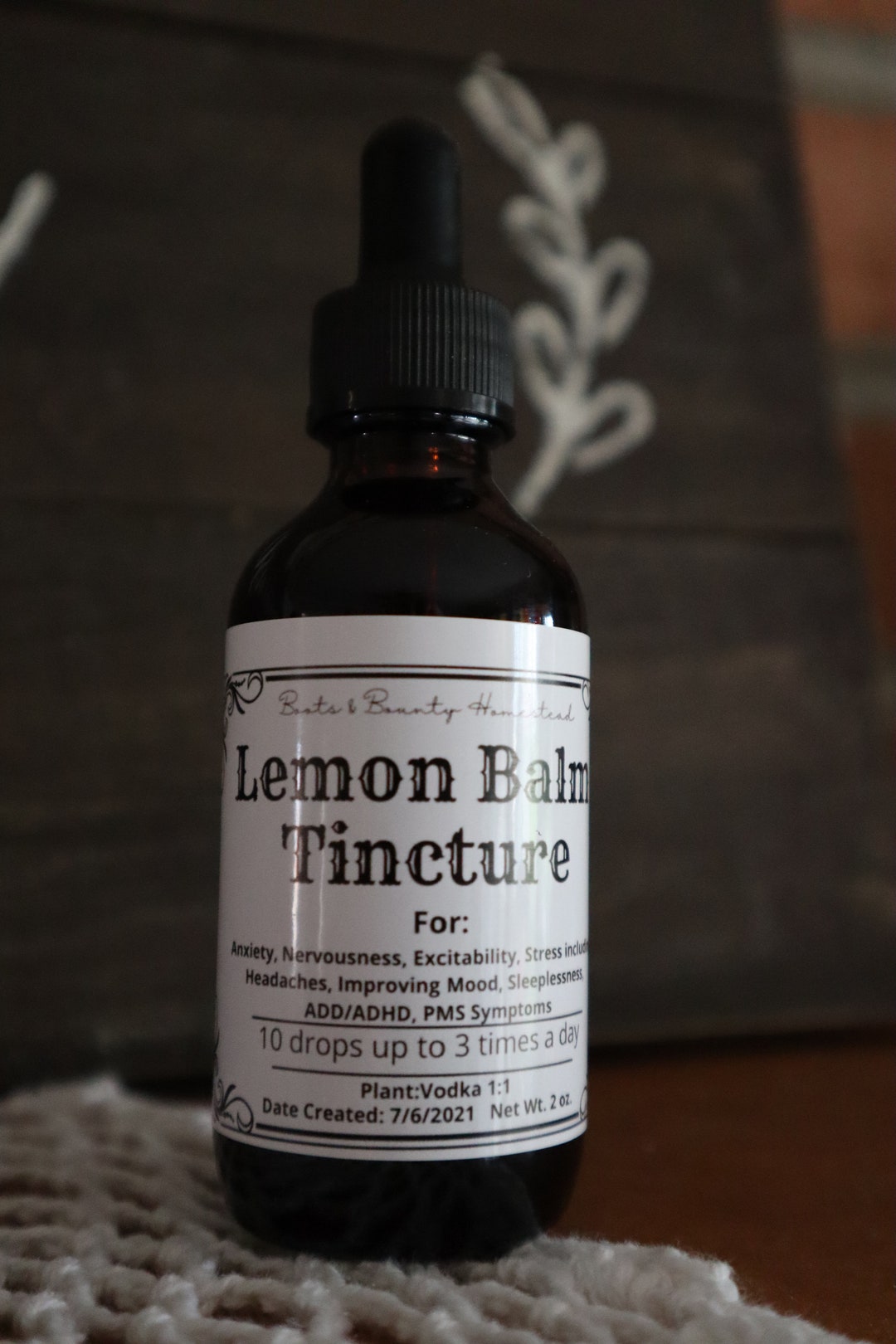 Lemon Balm Tincture 2 Fl Oz - Etsy