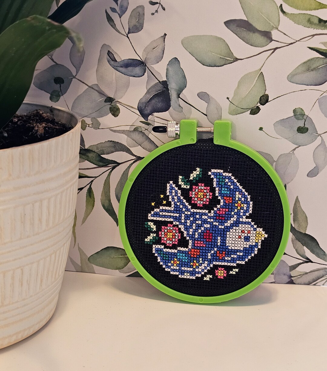 Sugar Skull Bird Completed Cross Stitch - Etsy
