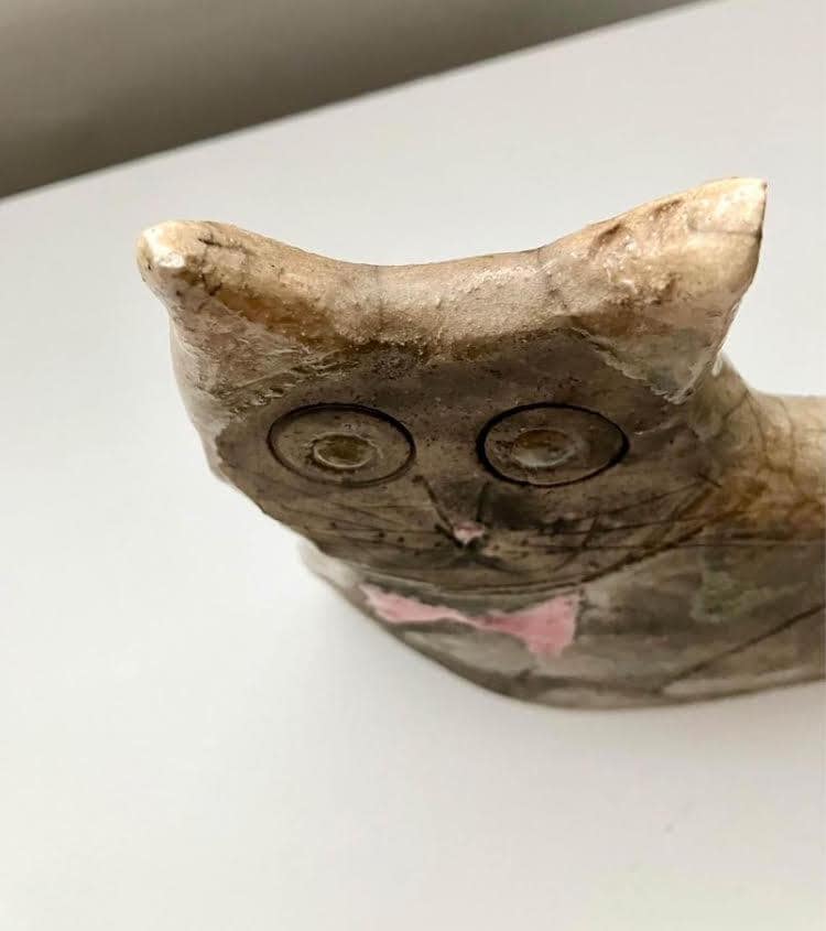 Raku Pottery Cat Sculpture, Made in Canada - Etsy