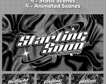 4 Animated & 4 Static Pink Butterfly Y2k Inspired Stream Screens Scenes ...