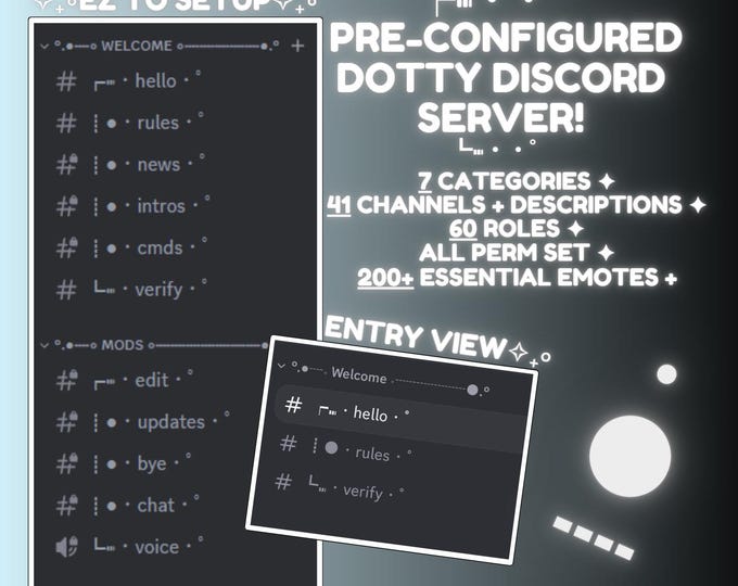 Minimalistic Cottagecore Discord Server Template | 50+ Channels and ...