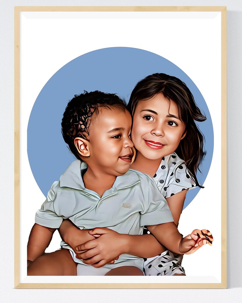 Custom Portrait, Cartoon Portrait, Custom Illustration, Portrait From ...