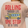 Custom School Bus T-shirt, Personalized Name Shirt, Driver Appreciation ...
