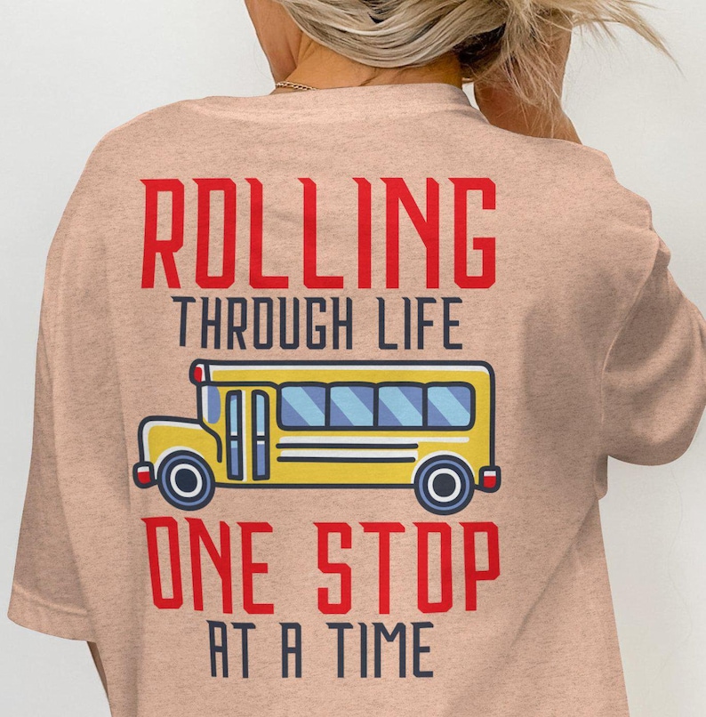 Custom School Bus T-shirt, Personalized Name Shirt, Driver Appreciation ...
