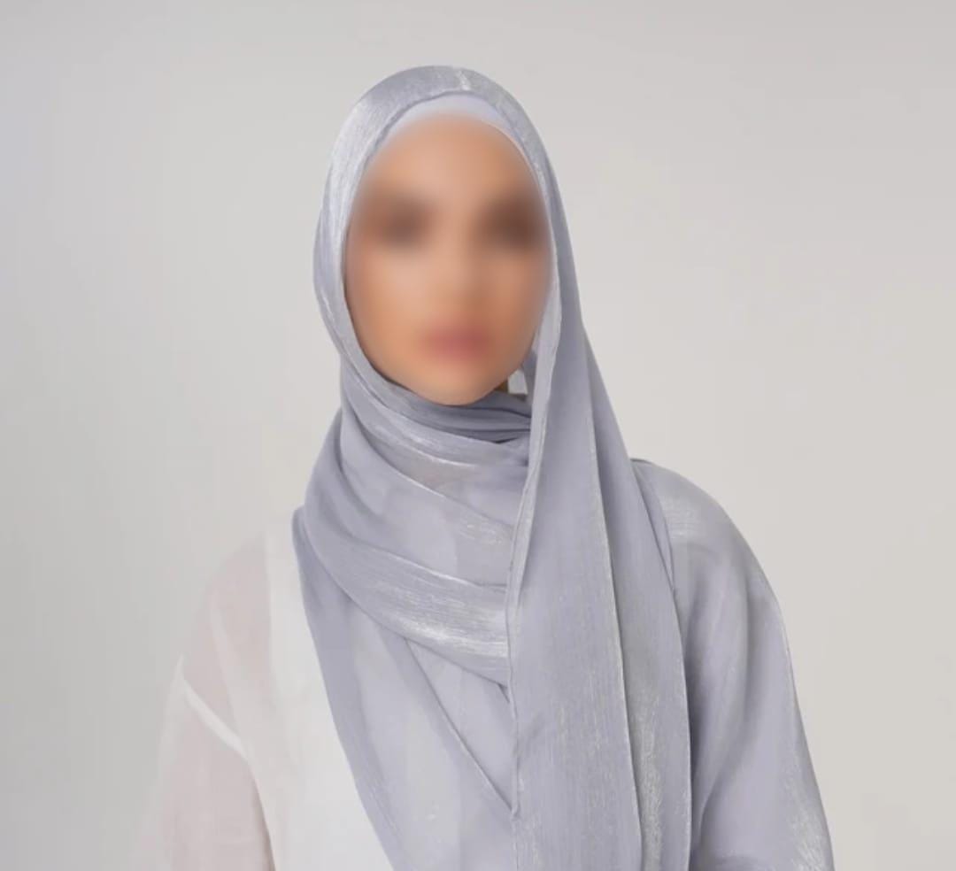 Crinkle Organza Silk Hijab / Shiny / Lightweight / Shimmer - Etsy