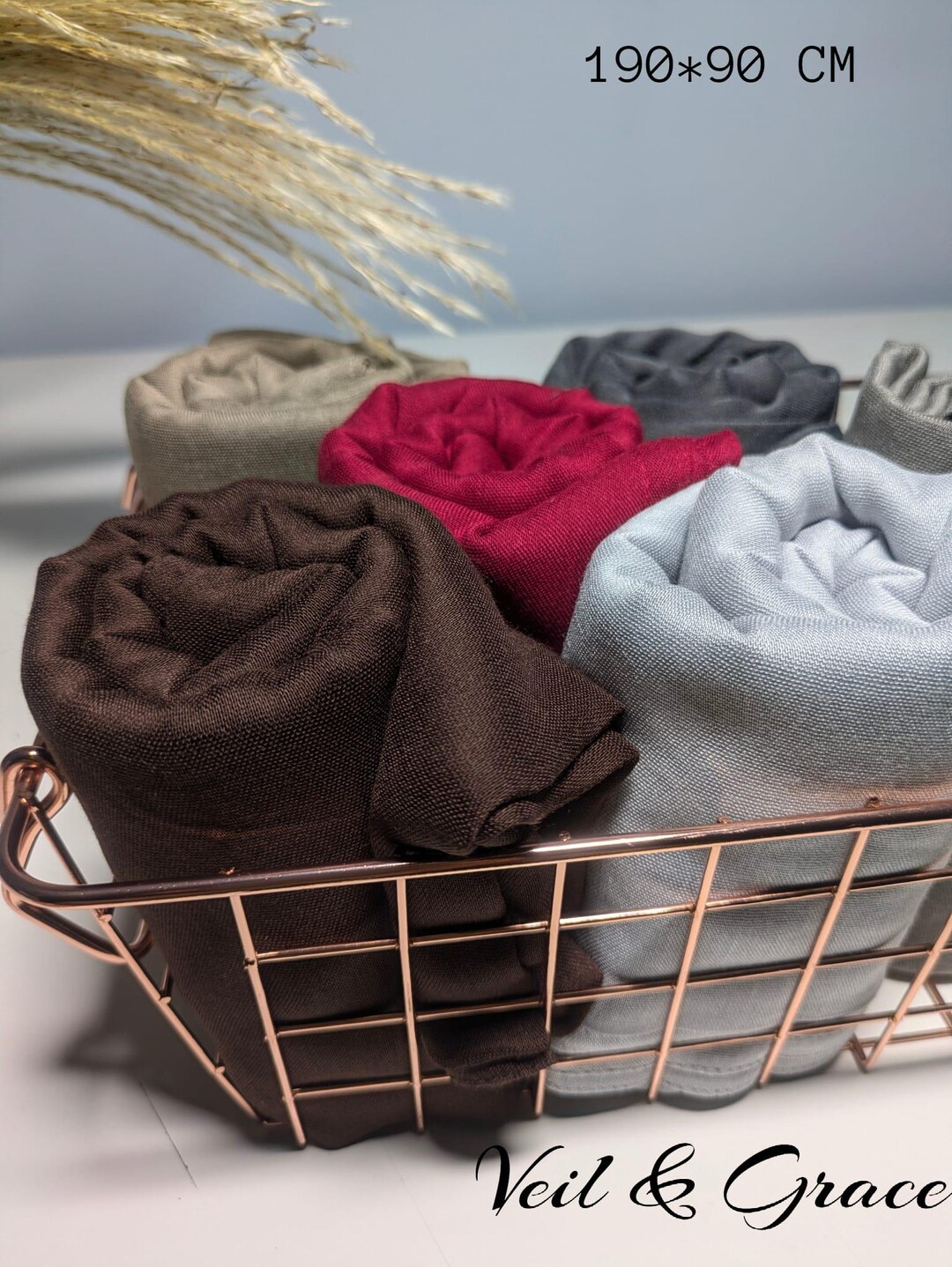 Big Size Modal Hijab With Matching Undercap/ Cotton / Lightweight ...