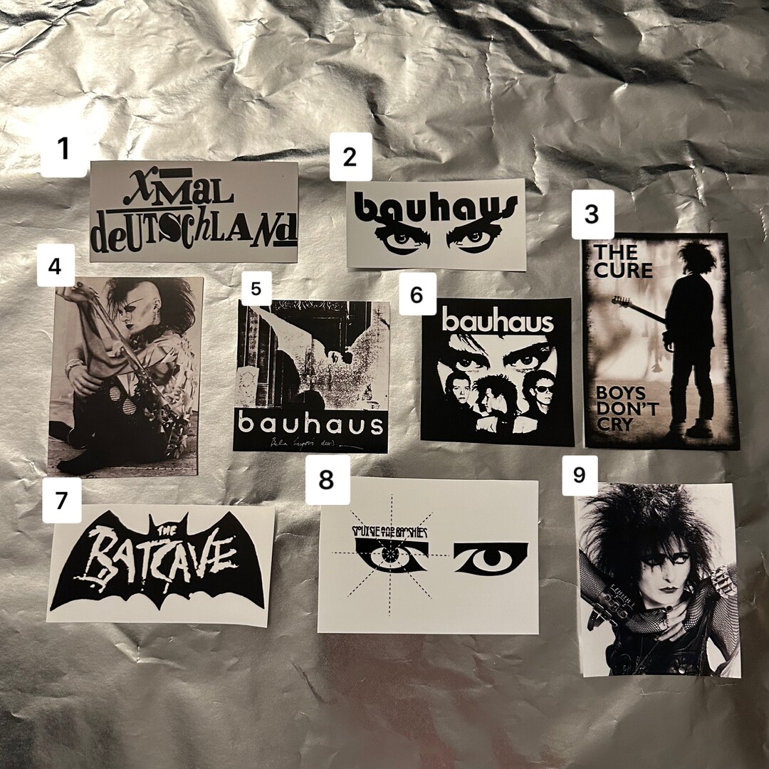 Goth Band Stickers 37 Options - Etsy