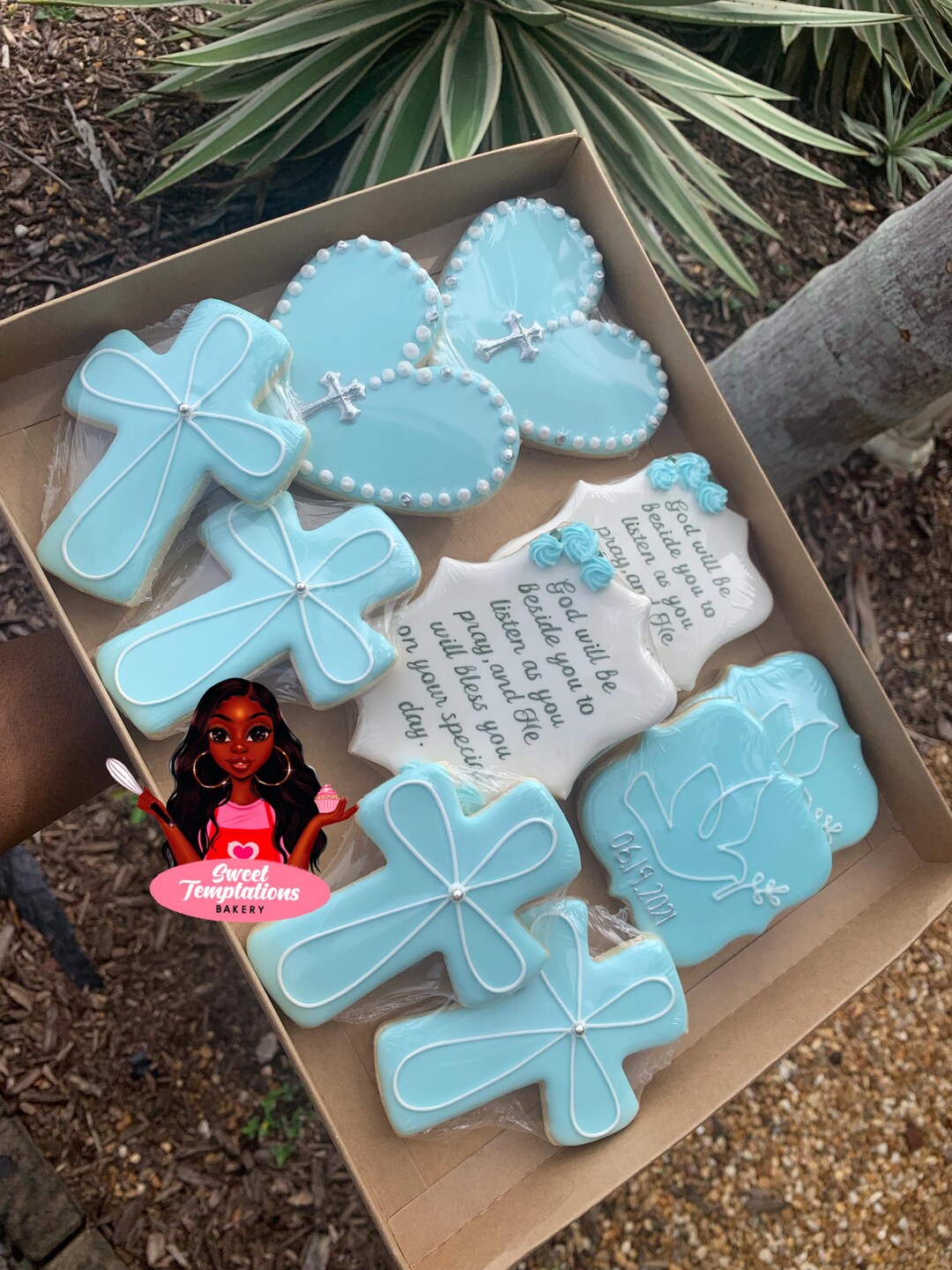 1 Dozen Communion/baptism Custom Sugar Cookies - Personalized Religious ...