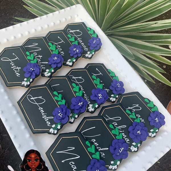 Place Card Cookies - Etsy