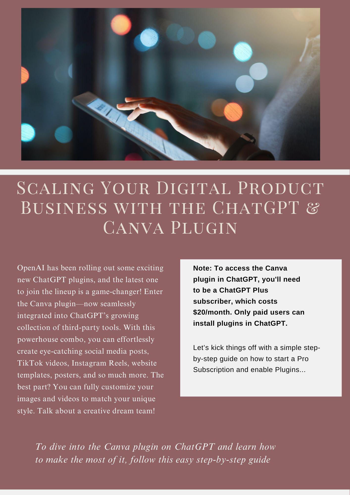 Your Complete Guide to Mastering Chatgpt and Canva - Etsy