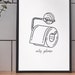 Toilet Paper Only Printable Sign, Modern Minimalist Bathroom Print ...