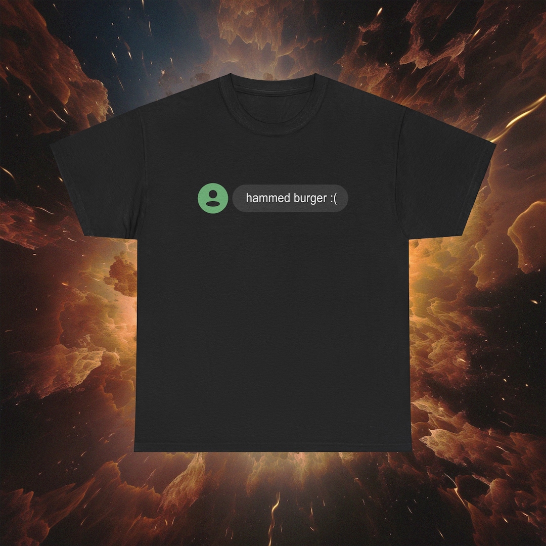 Hammed Burger Shirt - Meme Tee - Joke Shirt - Comedy Shirt - Gag Gifts ...