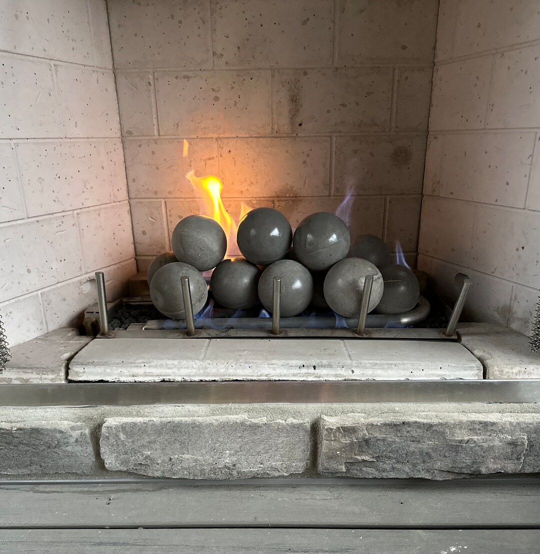 4 Concrete Fire Pit Sphere Stylish Outdoor Focal Point - Etsy