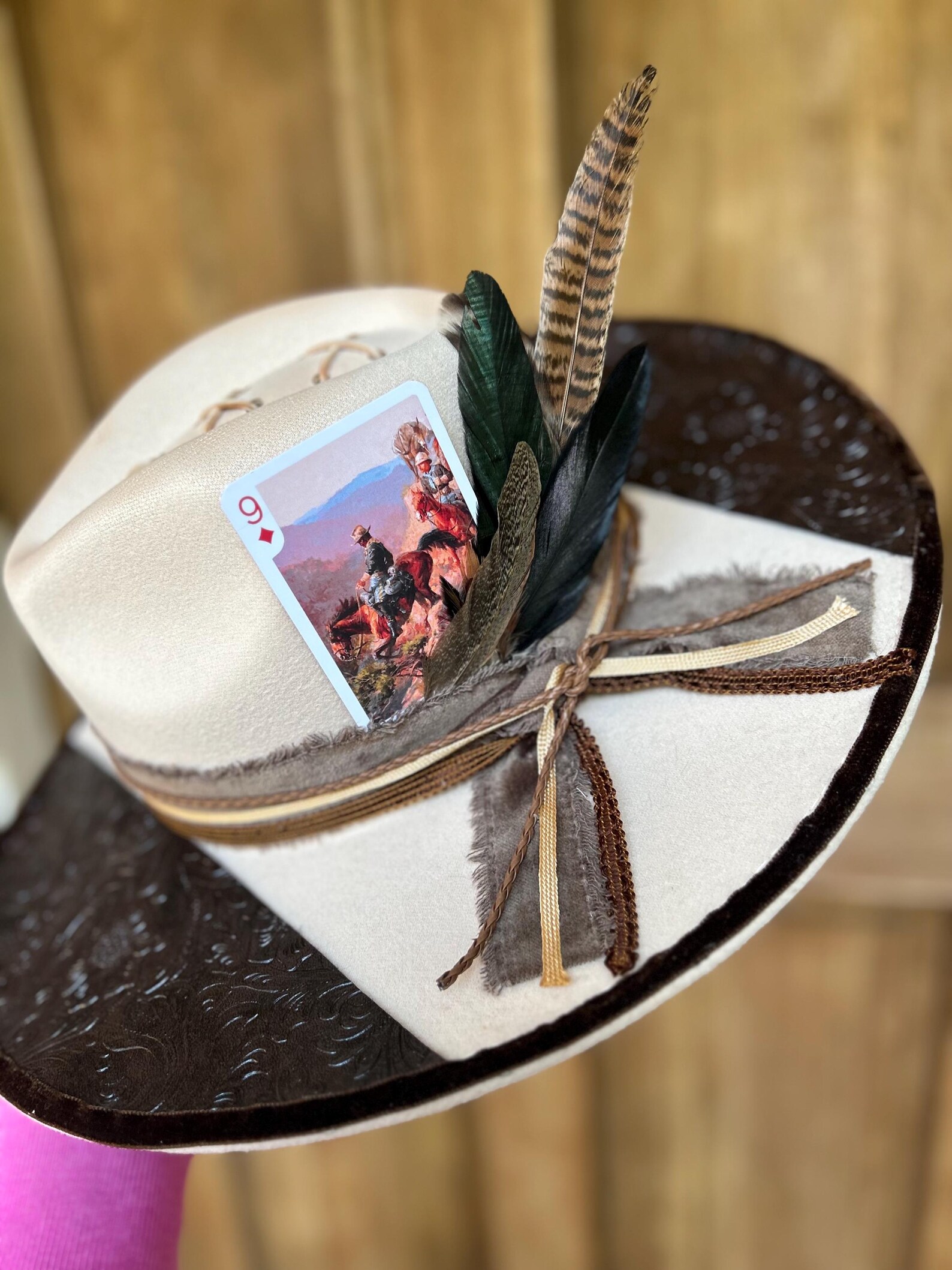 Burned Cowboy Hat/made to Order/rustic Hat/burned Wide Brim/customized ...