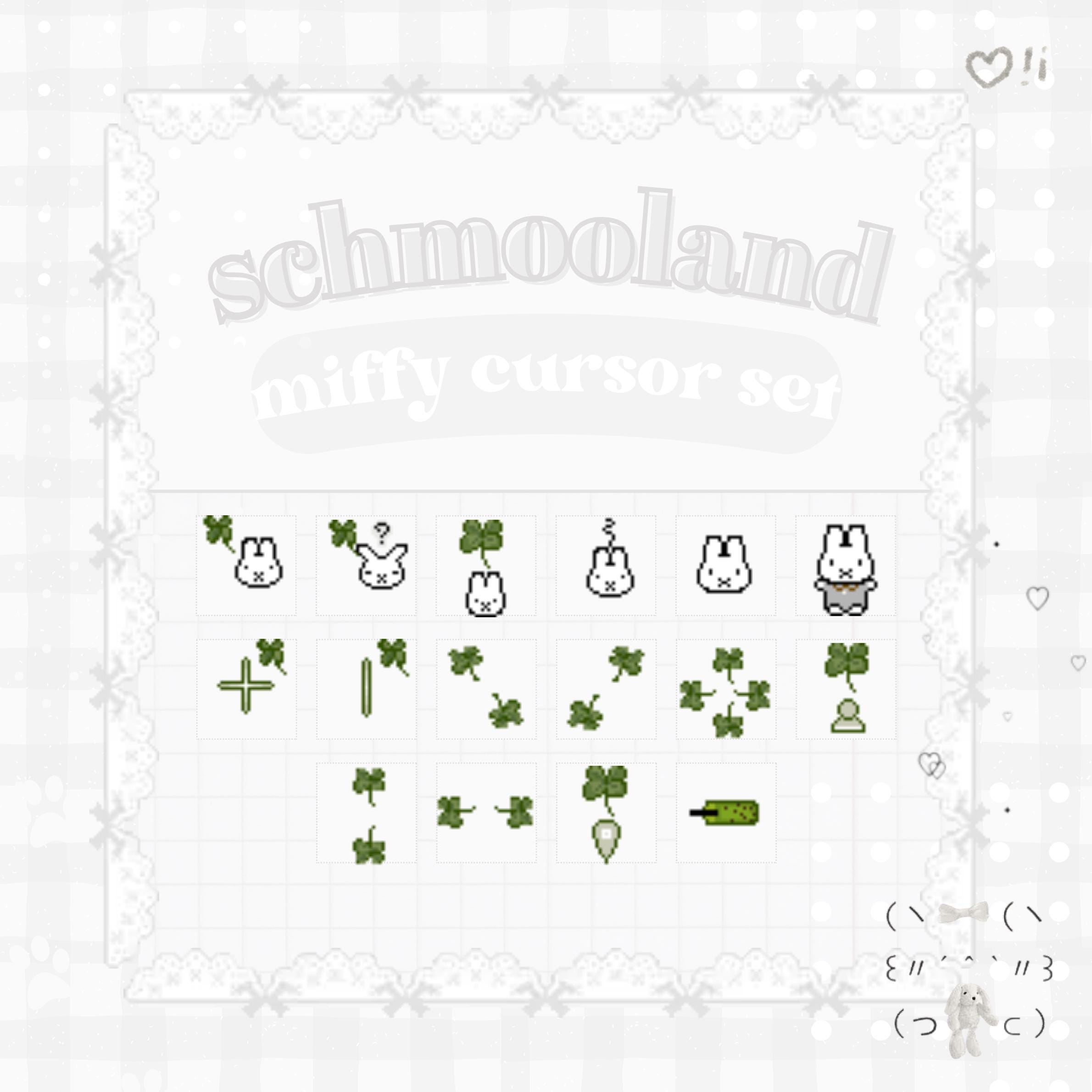 Miffy Cursor for PC Gamers | Miffy Gaming PC Cursor | Clover Aesthetic ...