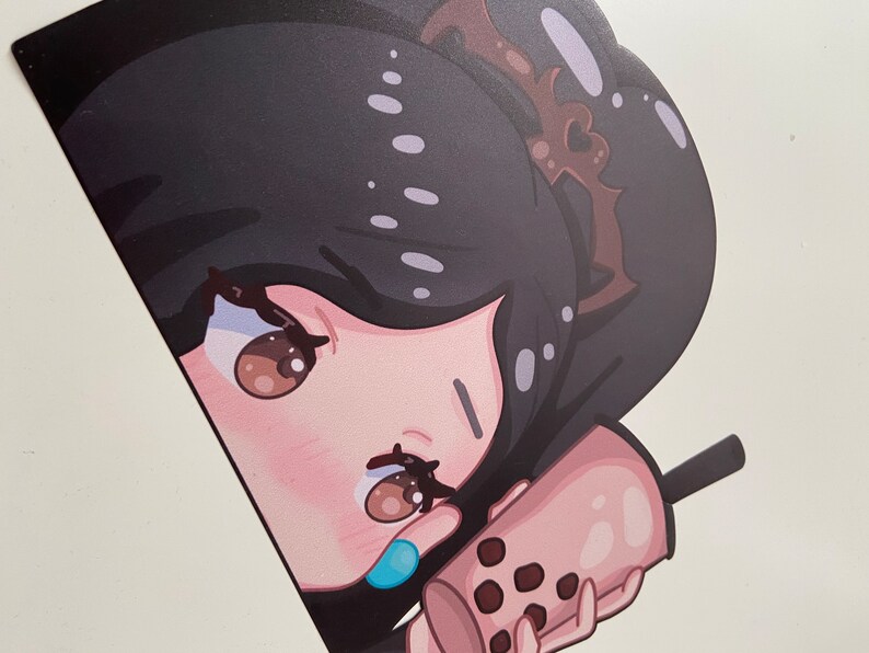 Sage Valorant Boba Peeker Car Decal, Car Sticker, Chibi, Waterproof ...