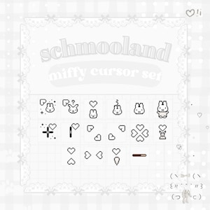 Miffy Cursor for PC Gamers | Miffy Gaming PC Cursor | Kaomoji Aesthetic ...