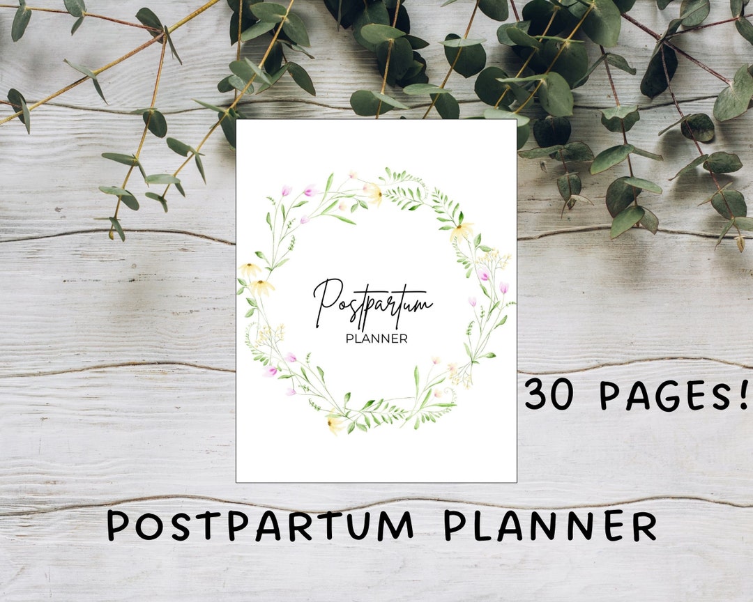 Printable Postpartum Planner. Postpartum Journal. Postpartum Tracker ...