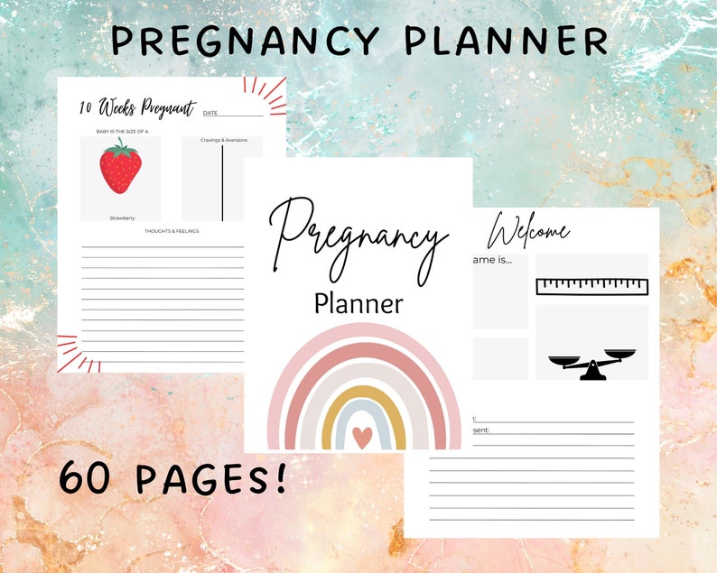 Printable Pregnancy Planner. Printable Pregnancy Journal. Pregnancy ...