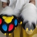 White Cat Furrysuit Cosplay Paws With Claws, Wolf Furry Fluffy Paws ...