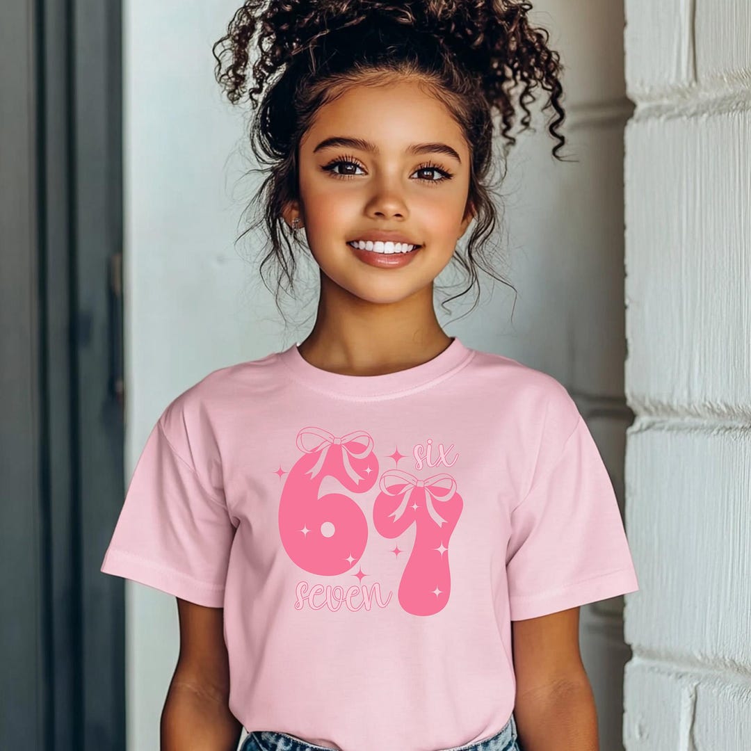 6-7 Coquette Viral Meme Gen Z Humor Tee, Meme Culture T-shirt, Tiktok ...