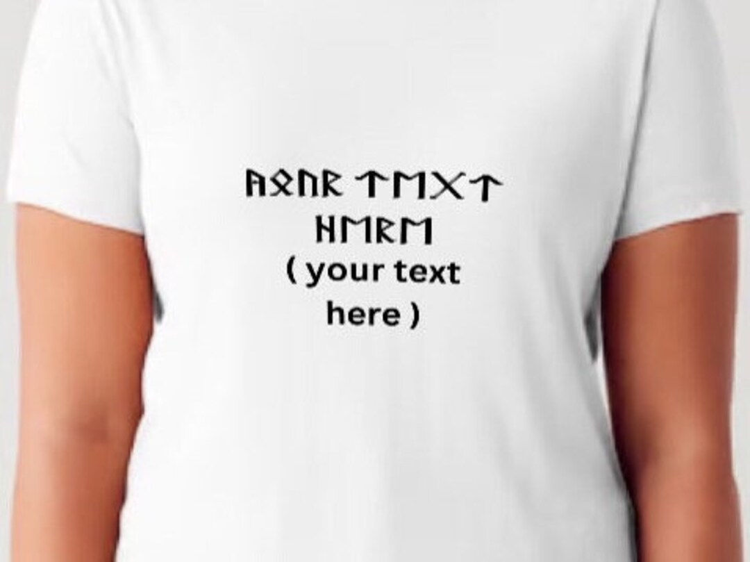 Custom Rune T-shirt - Etsy