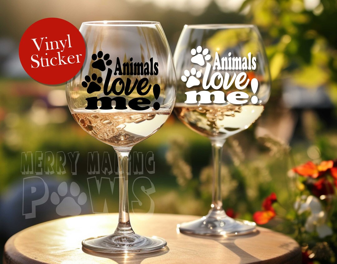 Animals Love Me Decal Vinyl Sticker, Window Sticker, Durable and ...