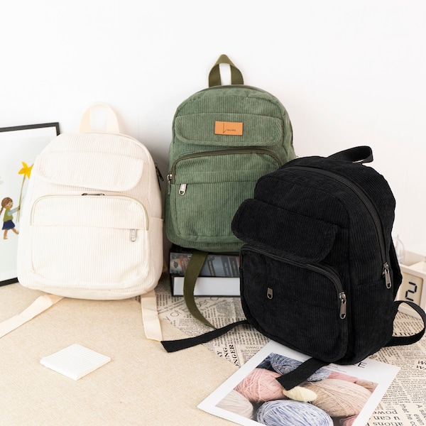 Corduroy Backpack - Etsy