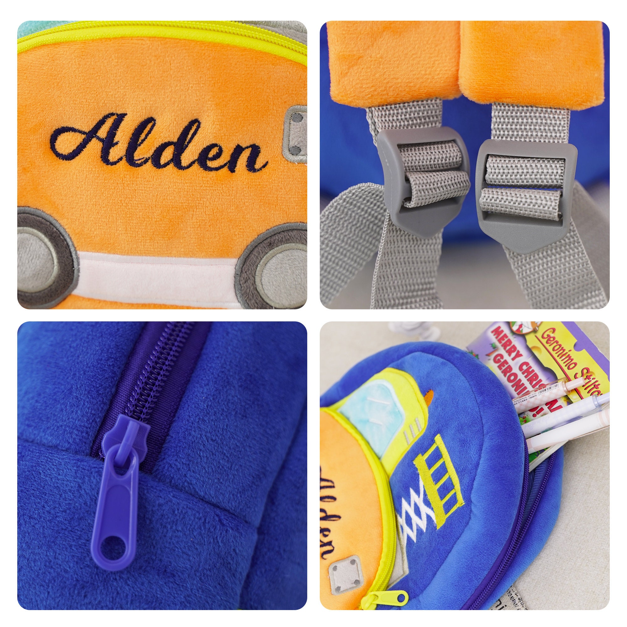 Toddler Backpack, Custom Kids Backpack, Monogrammed Preschool Boy ...