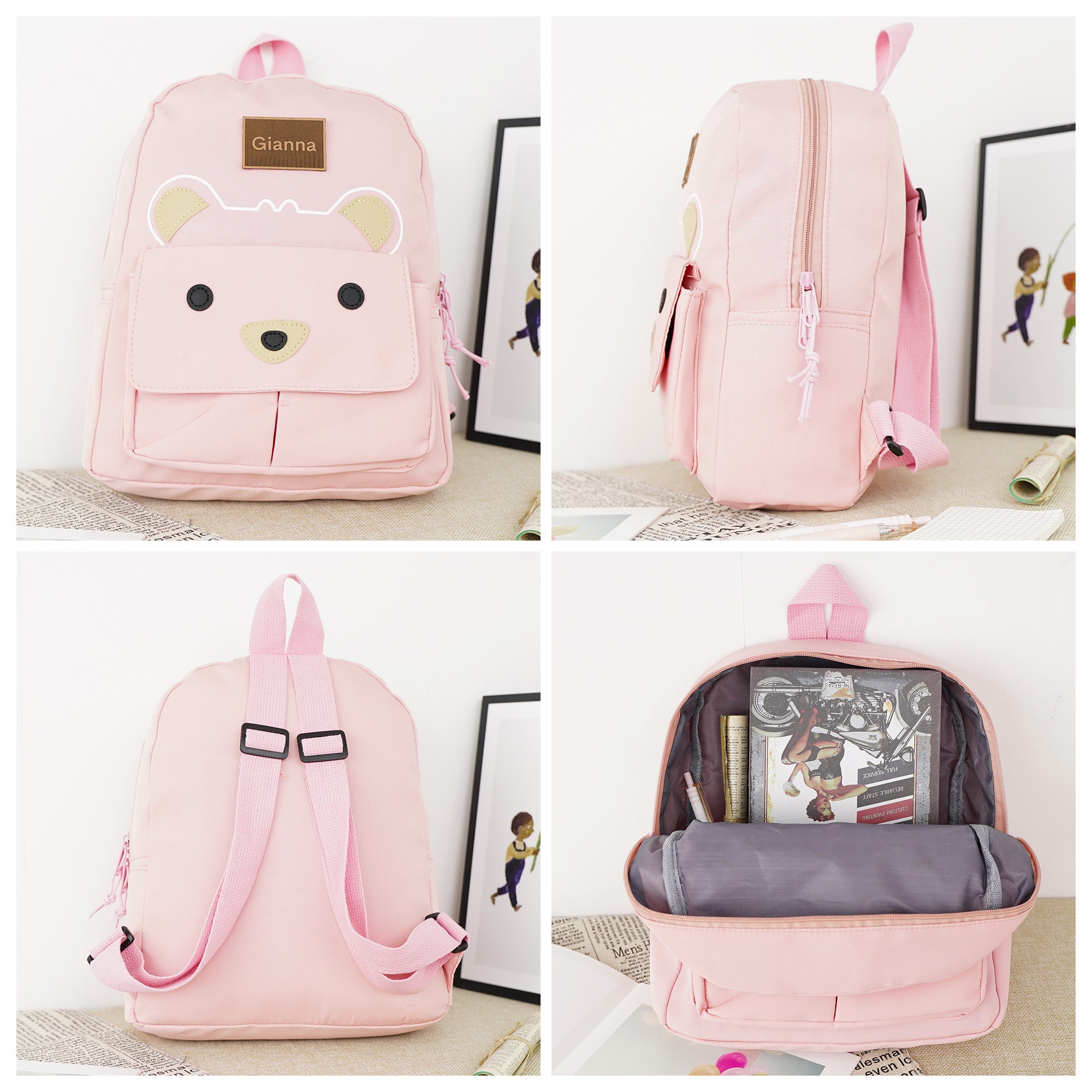 Personalized Kids Backpack, Custom Children Backpack, Preschool Kids ...