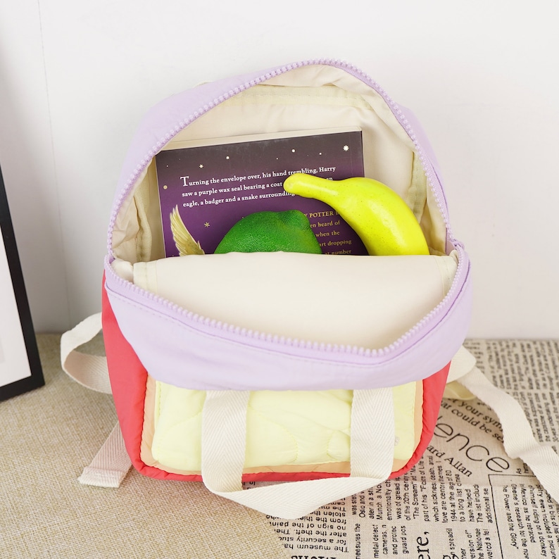 Toddler Backpack Personalized Little Boys Patchwork Backpack Mini Kids ...