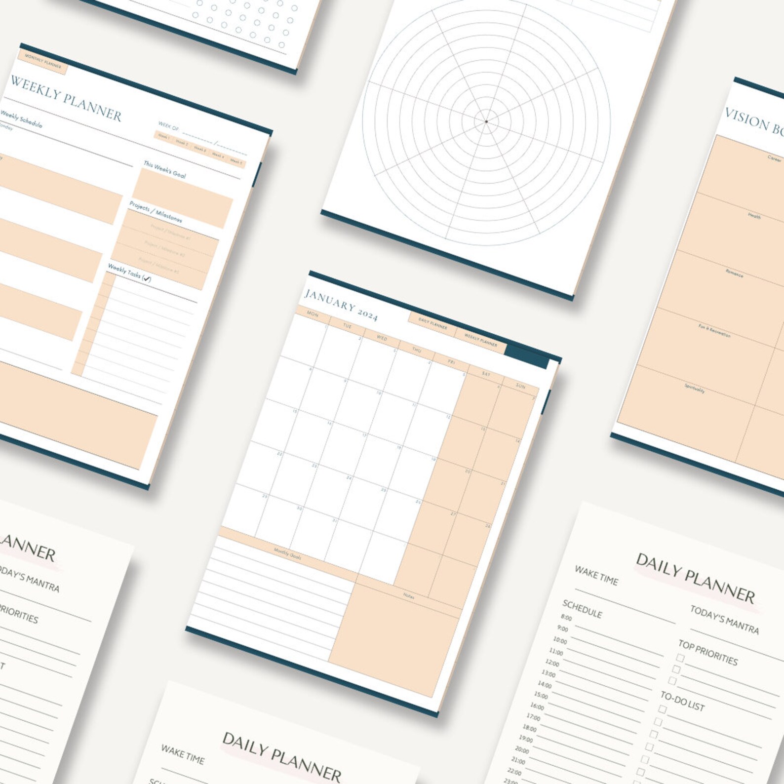 Digital 2024 Dated Ultimate Planner Goodnotes Planner Monthly, Weekly ...