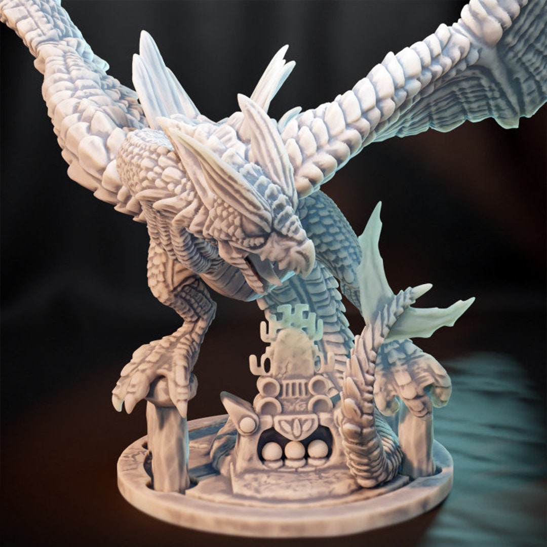 Kaijumon Psychic Dragon 3d Printed Miniature - Etsy
